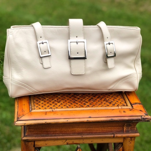 Rudolph Duke | Bags | The Look By Rudolph Duke White Leather Purse ...